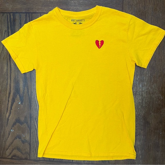 riot society | Shirts | Riot Society Streetwear Shirt Yellow With ...